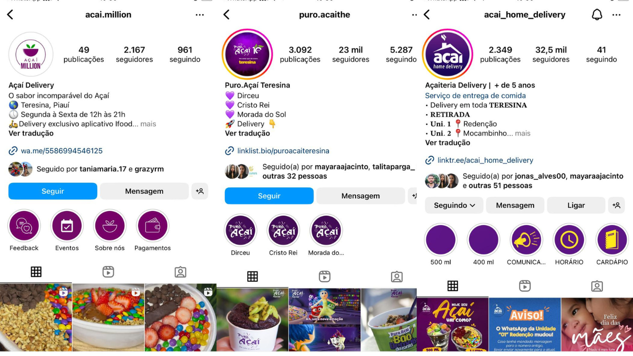 39 Ideias de Biografia para Instagram de Açaí