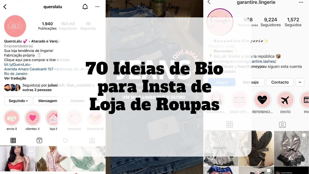 70 Ideias de Bio para Insta de Loja de Roupas