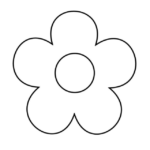 35 Molde de Flor de Papel Grande para Imprimir