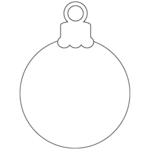 21 Molde Bola de Natal para Imprimir