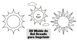 20 Molde de Sol Grande para Imprimir - Beleza Lucrativa