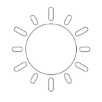 20 Molde de Sol Grande para Imprimir