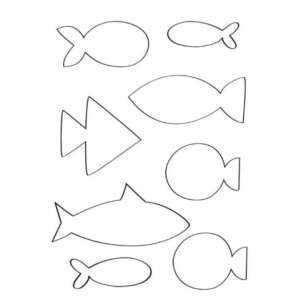 12 Molde de Peixe em EVA para Imprimir