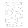 12 Molde de Peixe em EVA para Imprimir