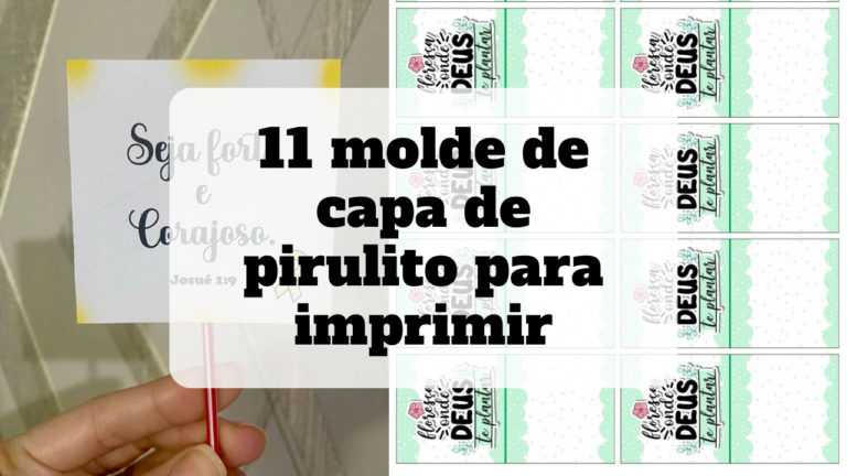 11 molde de capa de pirulito para imprimir